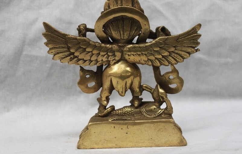 yan Tibet Buddhist Brass Copper Garuda Bird God Tu... – Grandado