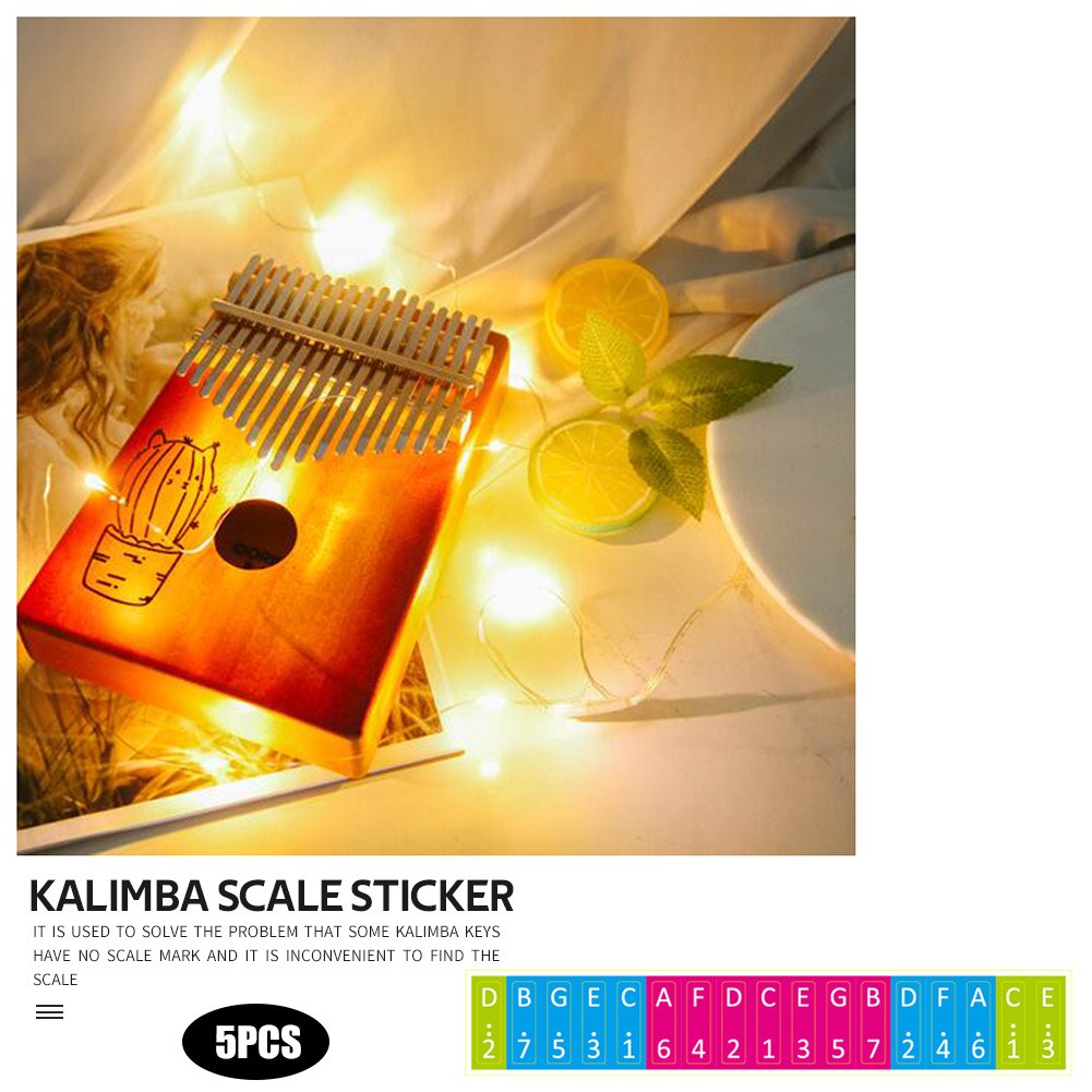 5pcs Kalimba Scale Sticker Thumb Finger Piano Key ... – Grandado