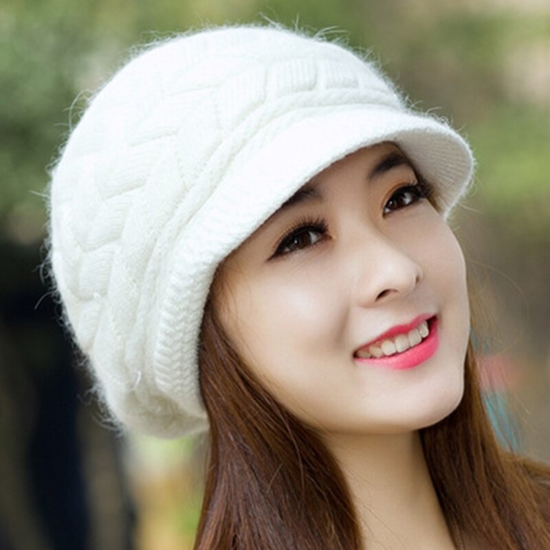 Knitted Hat Women Winter Hats For Women Ladies Bea... – Vicedeal