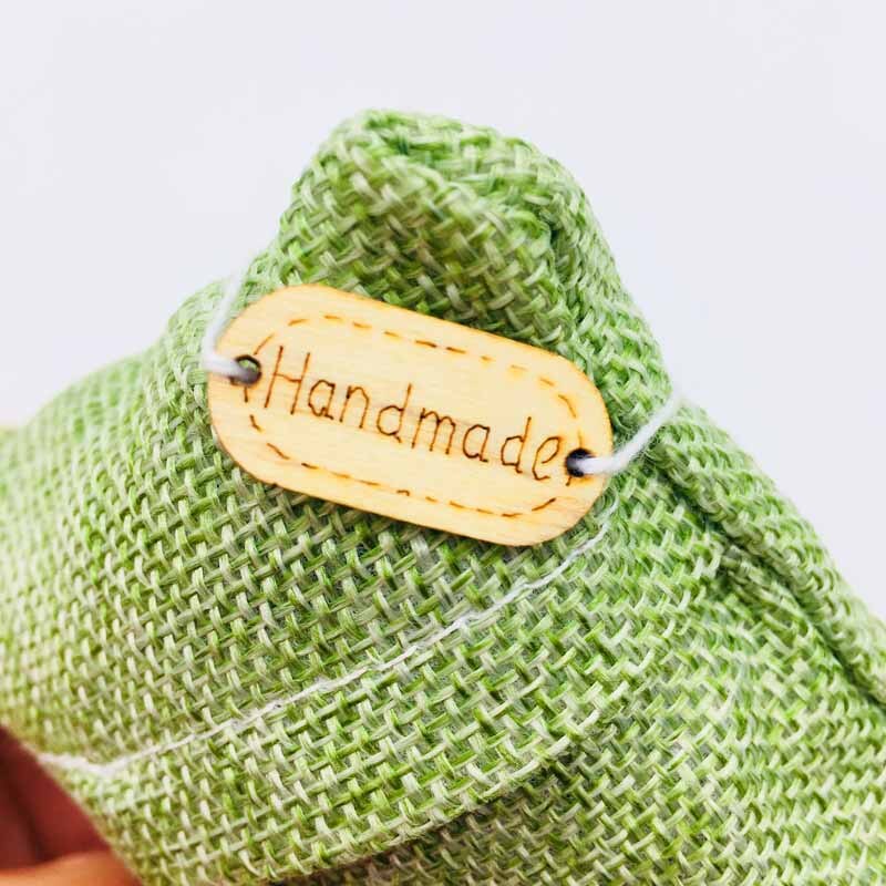 100pcs 2 Holes Natural Handmade Tag Label Wooden B... – Grandado