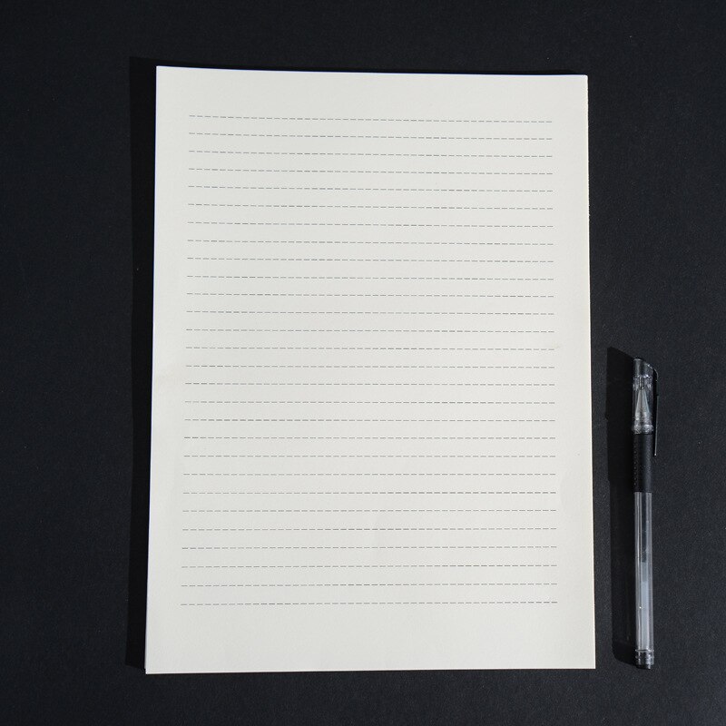 50 sheets Single Horizontal Line Blank Letter Pape... – Grandado