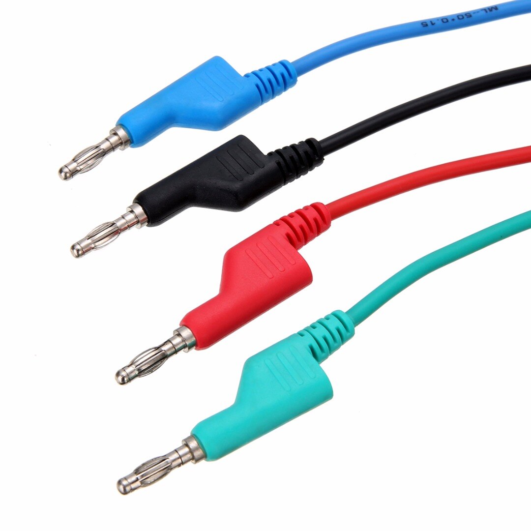 4pcs/set 1M Test Cable Lead Double Ended Banana to... – Grandado