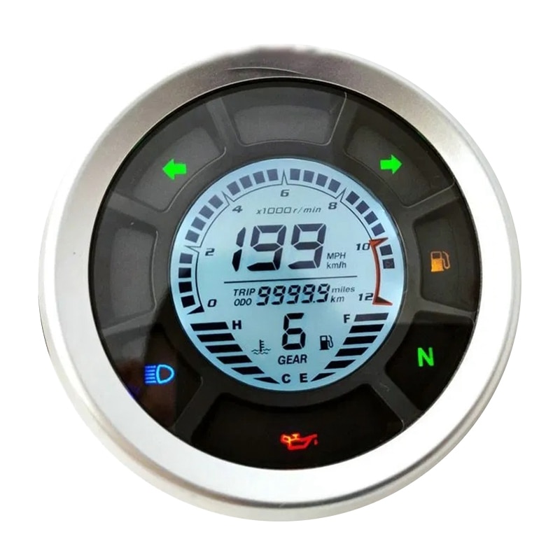 Universal LCD Digital Speedometer Odometer Tachome... – Vicedeal