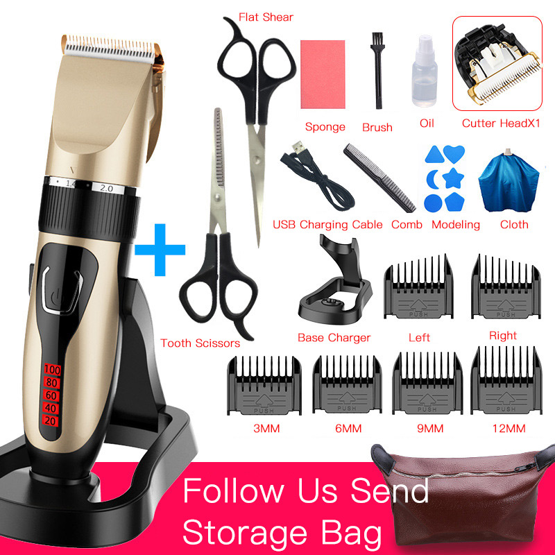 Hair Clipper Rechargeable Electric Digital Hair Tr... – Grandado