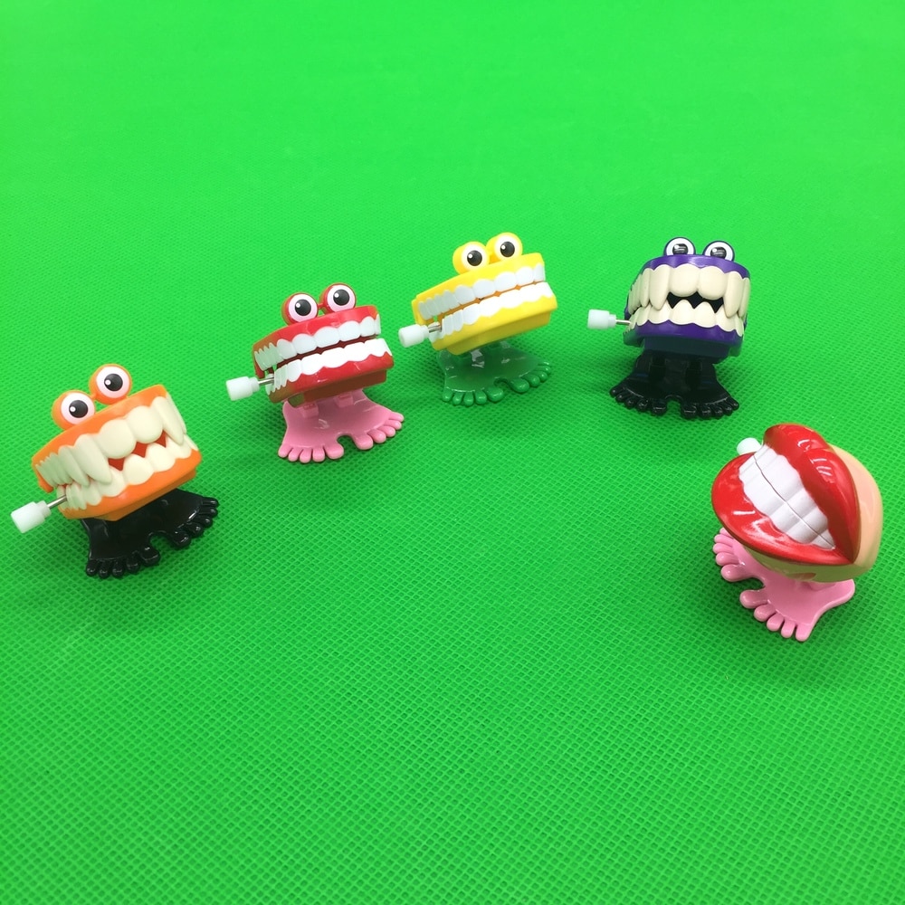 5 pca Toys Dental spring Plastic Toys Jump Teeth C... – Vicedeal