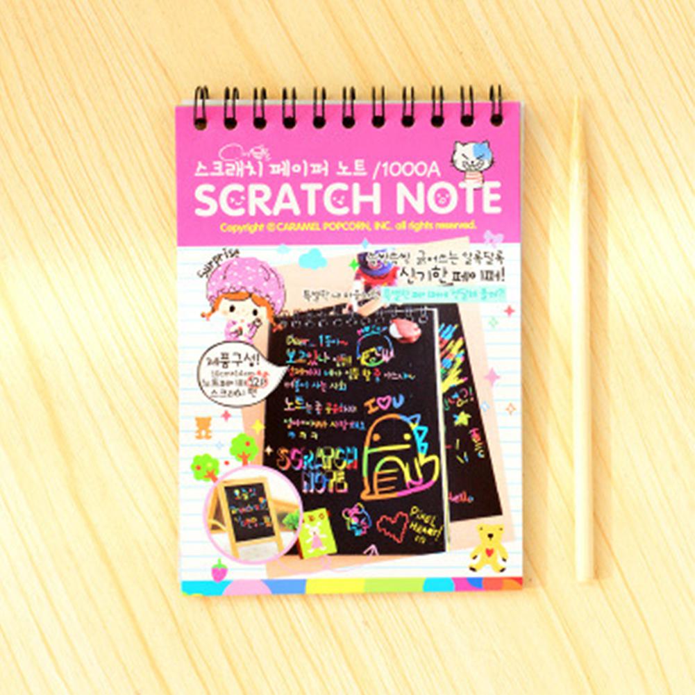 1 Piece Color Scratch Note Black Cardboard DIY Dra... – Grandado