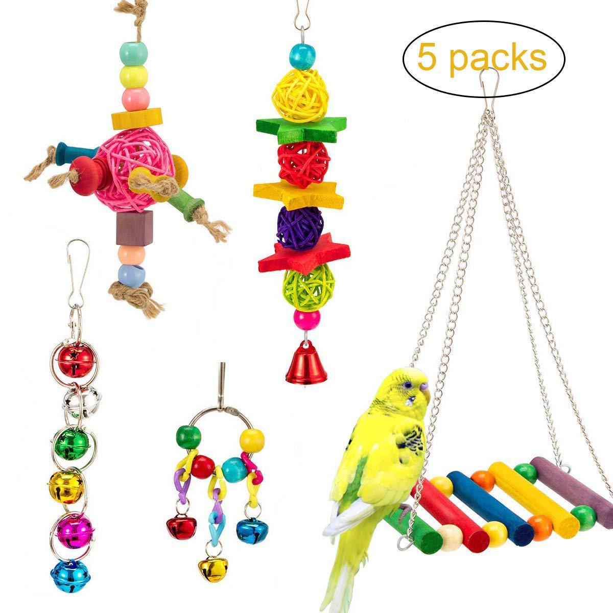 Small and medium parrot toy set, bird toy, pet toy – Grandado