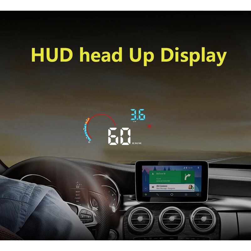 Car Hud OBDII Or EUOBD Heads UP Car Display 4 Inch... – Grandado