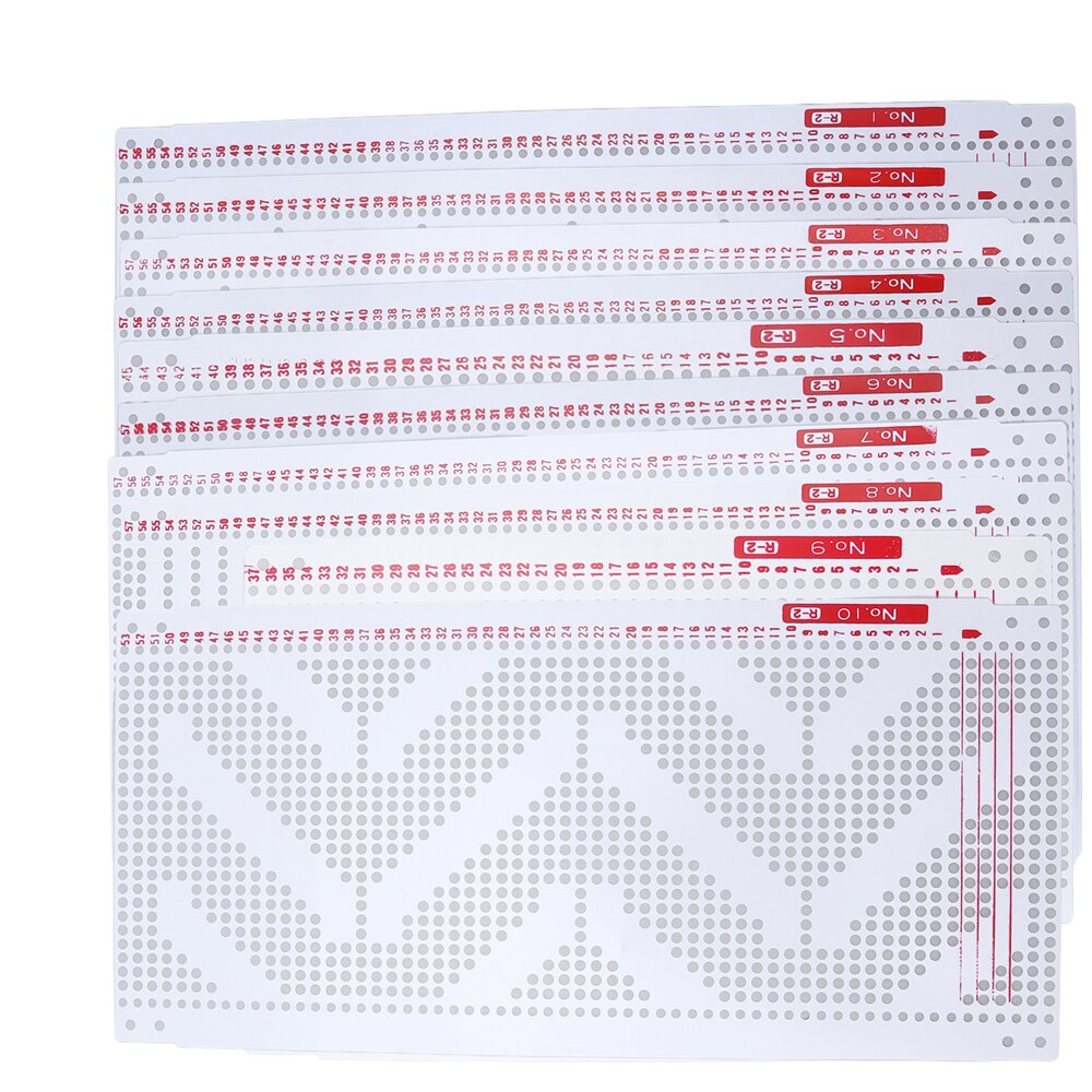 10pcs Punch Cards Plastic White Soft Durable Hole ... – Grandado