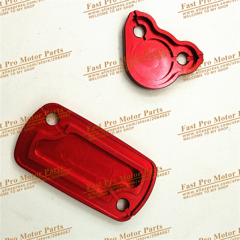 Red CNC Alloy CRF Anodized Front & Rear Brake Rese... – Grandado
