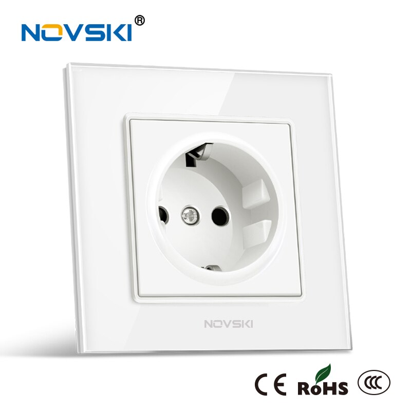 NOVSKI Branded Wall EU German Schuko 16A Plug Wall... – Vicedeal