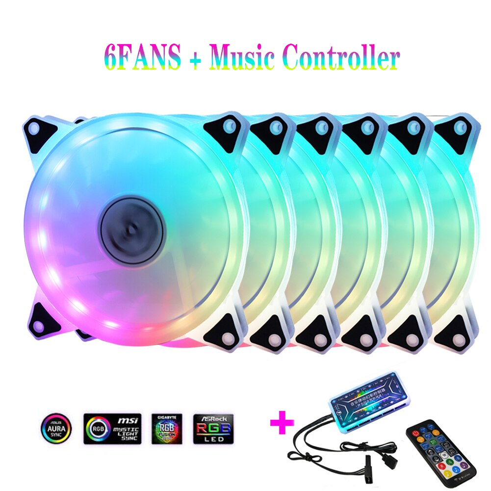 120mm Case Fan Cooler PC Air Cooling Fans Adjustab... – Vicedeal