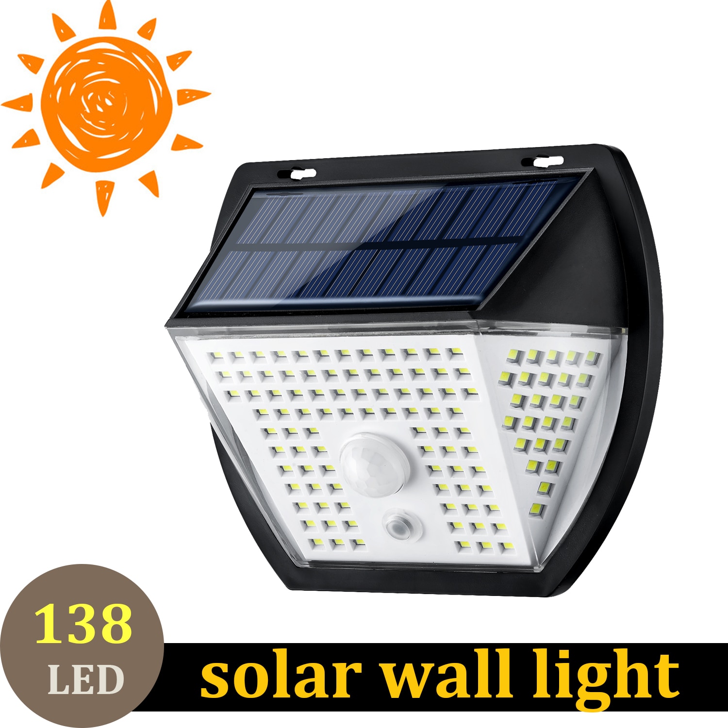 Greensun 138 Led Solar Wandlamp Outdoor Solar Lamp... – Grandado