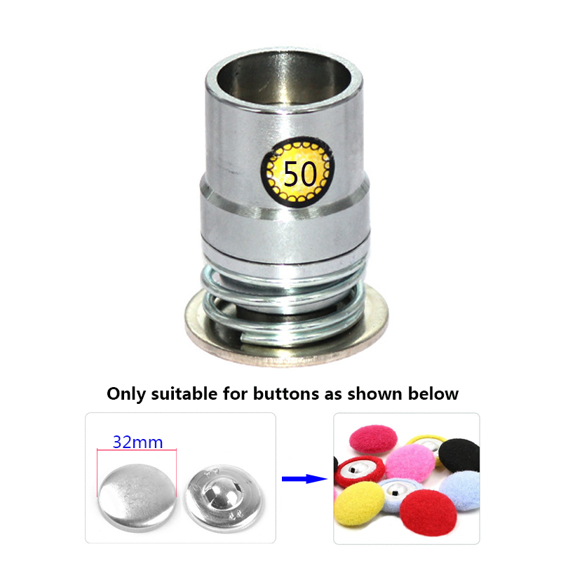Aluminum Covered Cloth Fabric Button Mold 16L-50L ... – Grandado