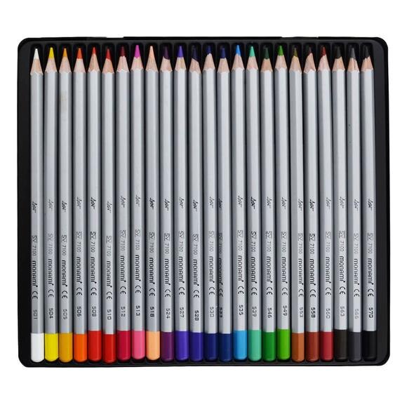 Monami Kunstenaar Droge Verf 24 Kleur (Metalen Doo... – Vicedeal