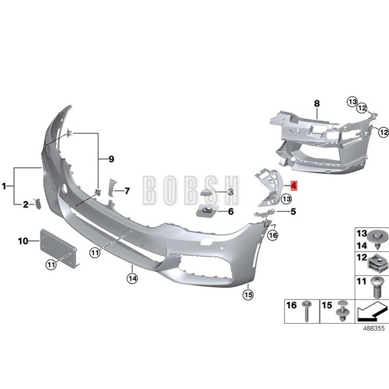 Auto Bumper Gids -b MwG38 528Li 530Li 540Li 525Li ... – Grandado