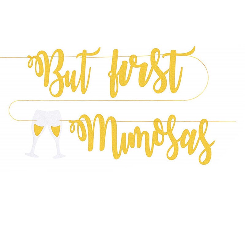 Leeiu Mimosa Bar Sign But First Mimosas Banner Flo... – Vicedeal