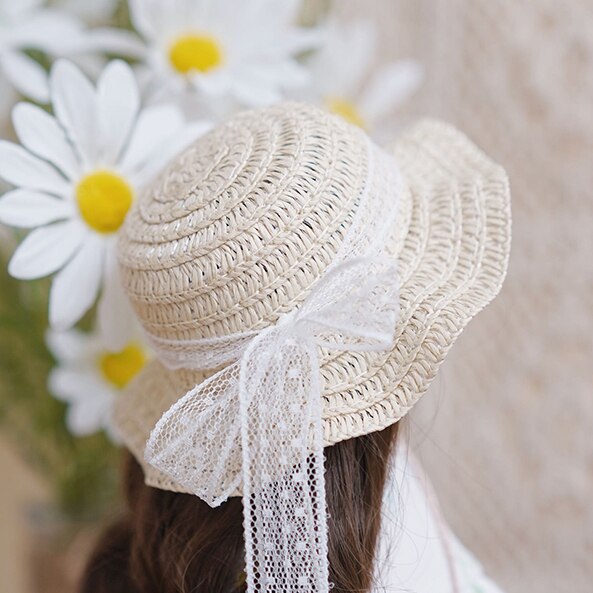 Adollya 1/3 1/4 1/6 Dolls Hat Woven Straw Hats DIY... – Grandado