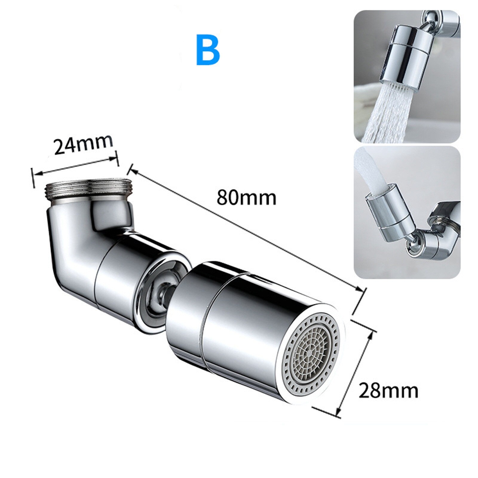 Messing Water Douche Water Draaibare Filter Spuit ... – Grandado