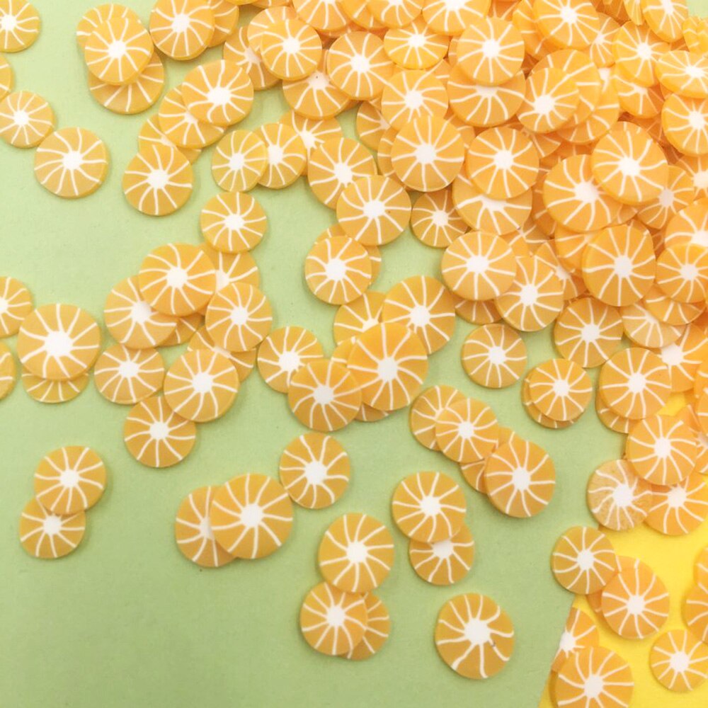 50g Polymer Clay Sprinkles for Crafts Clay Orange ... – Grandado