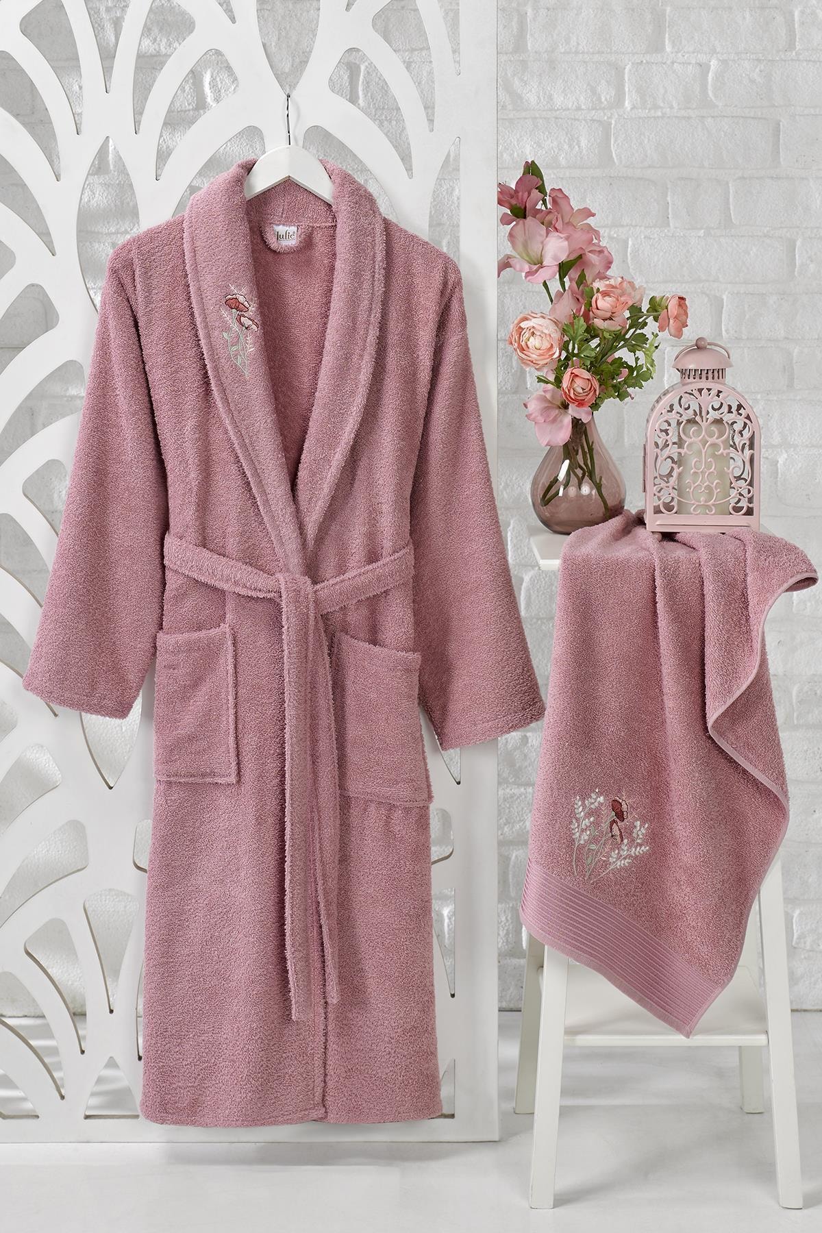 Women's Trendy Bathrobe Set 2 Piece 100% Cotton – Vicedeal