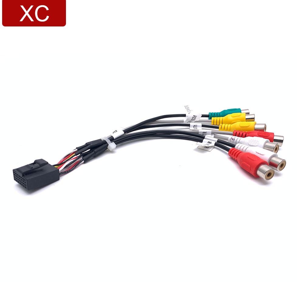 14 Pin Universal 7 RCA Output Wire Harness Subwoof... – Grandado
