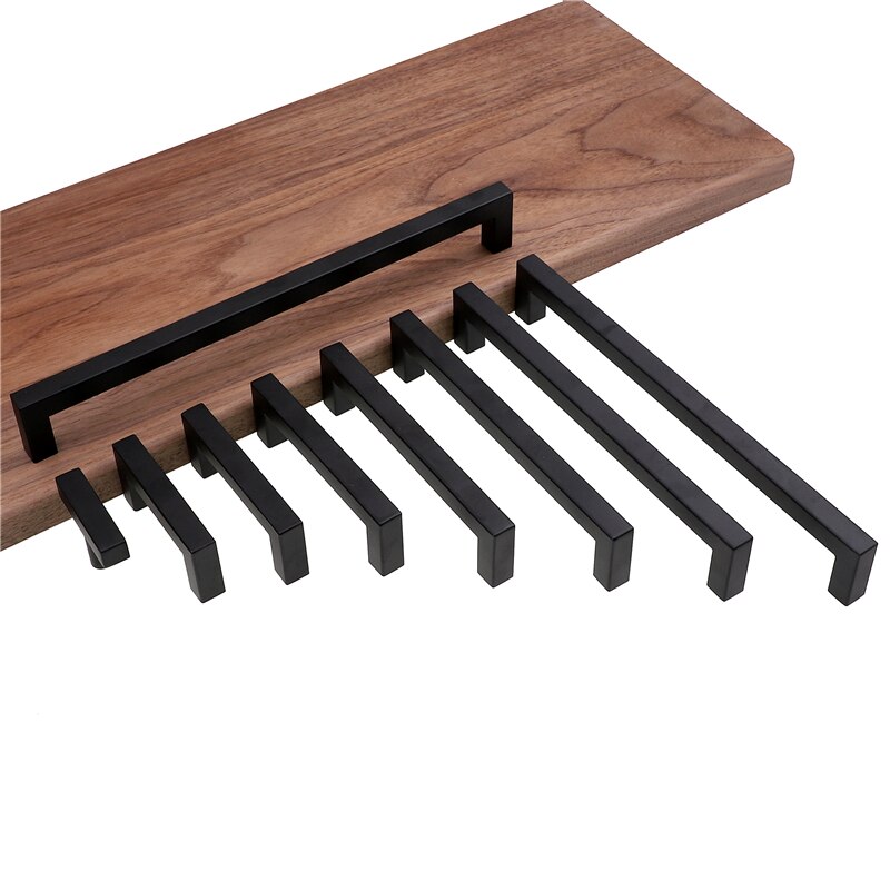 Modern Black Cabinet Handle Square Furniture Hardw... – Vicedeal