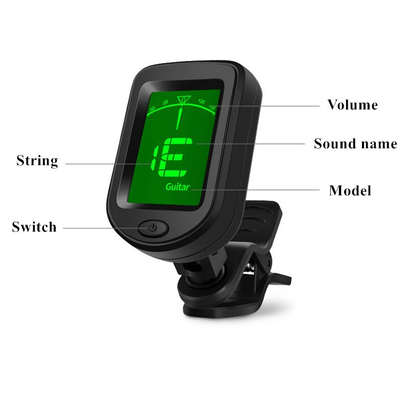 Guitar Tuner Digital Clip-On Tone Tuner for Electr... – Grandado