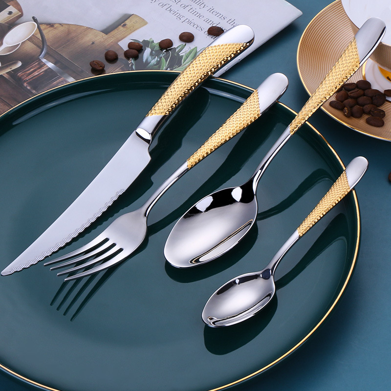 6Set/24Pcs Cutlery Set Silver Cutlery Set Stainles... – Vicedeal