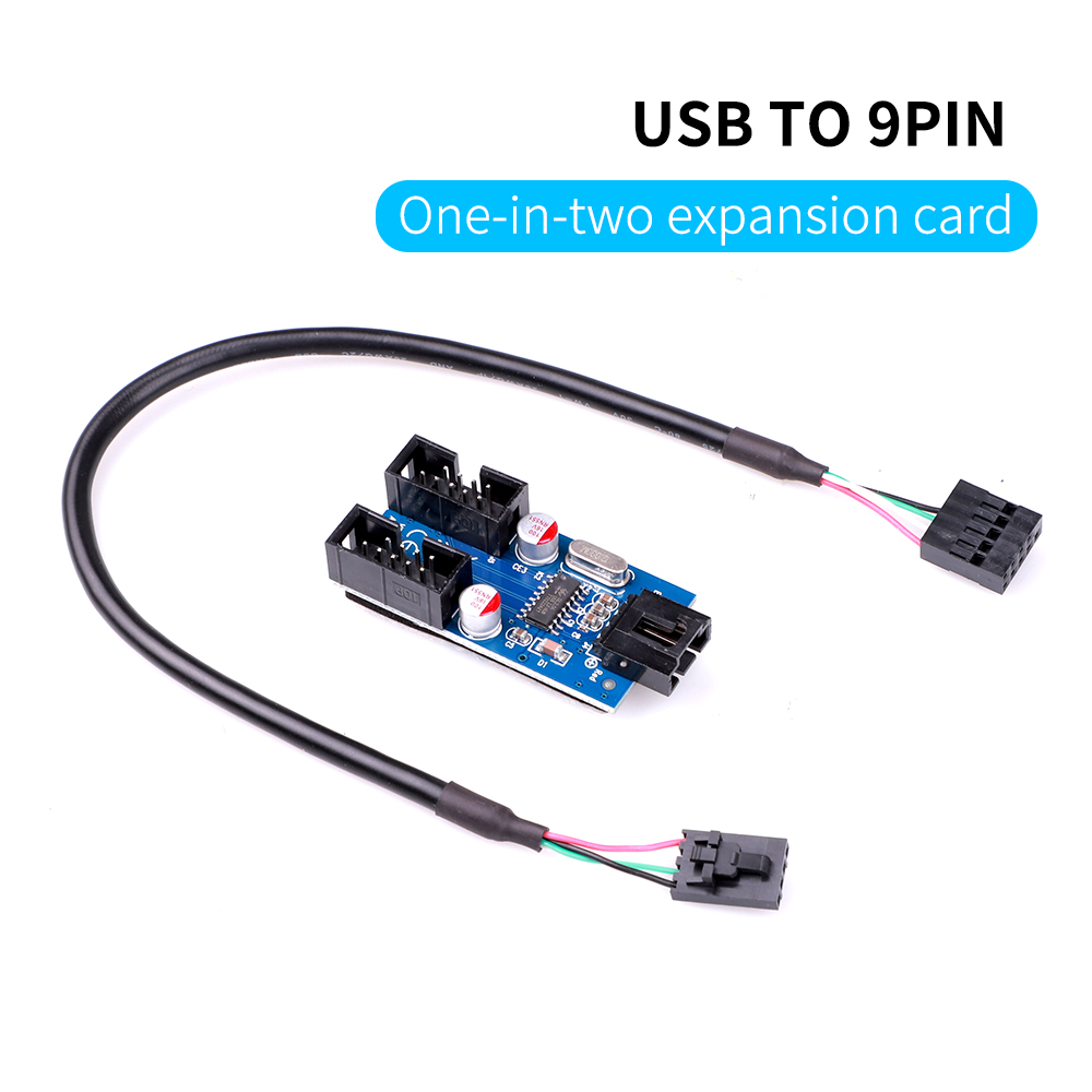 9Pin Usb Header Mannelijke 1 Naar 2/4 Female Exten... – Vicedeal