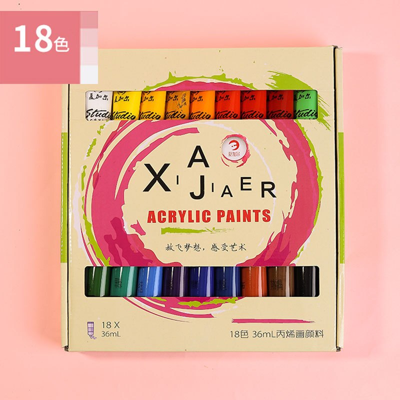12/18/24 color Acrylic Paint Set 36ml Student Non-... – Grandado