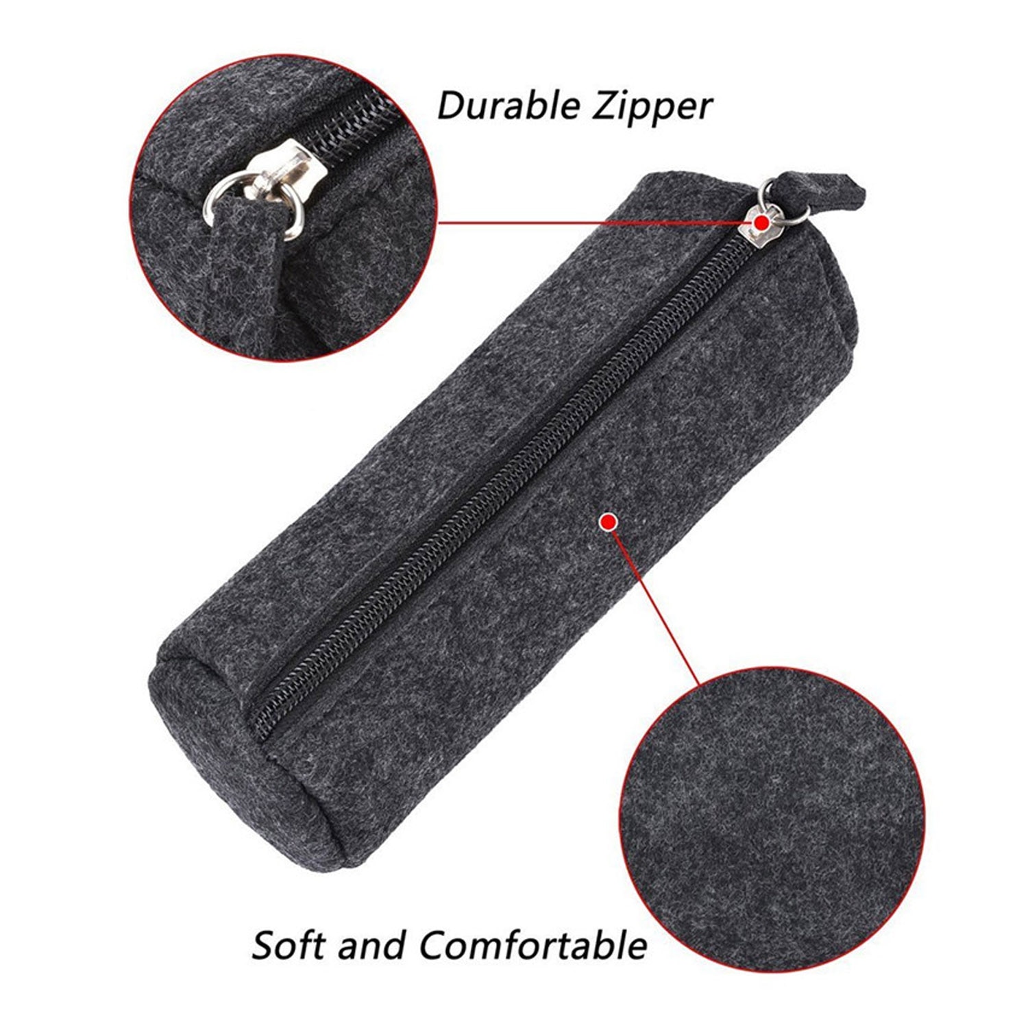 3PCS 3Style Felt Pen Pencil Case Cover Bag Pouches... – Grandado