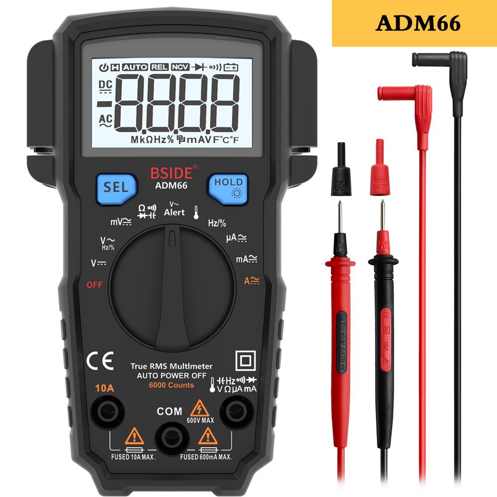Portable Digital Multimeter BSIDE ADM66 Auto Range... – Grandado