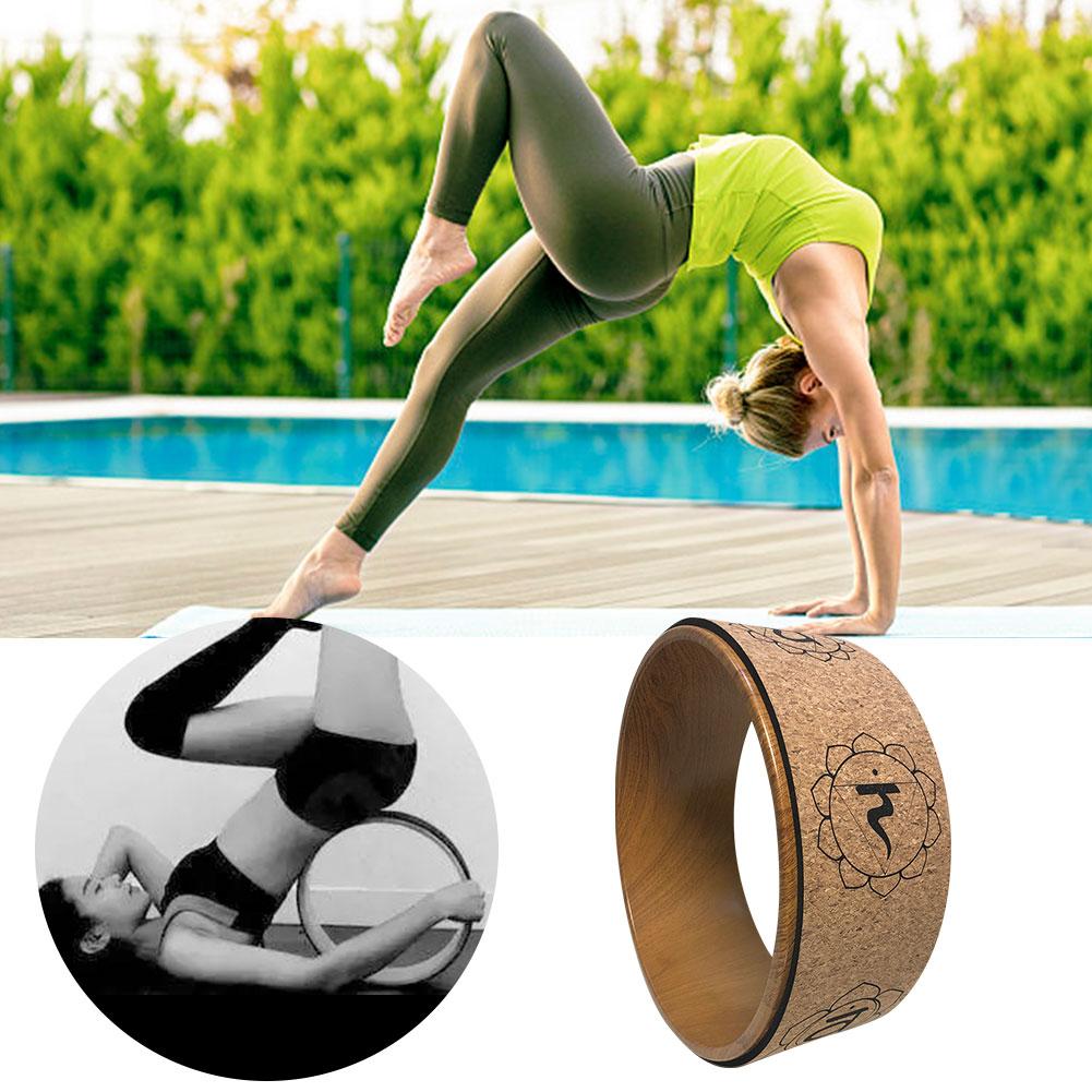 Cork Yoga Wheel Yoga Prop Supports Yoga Circles Gy... – Grandado