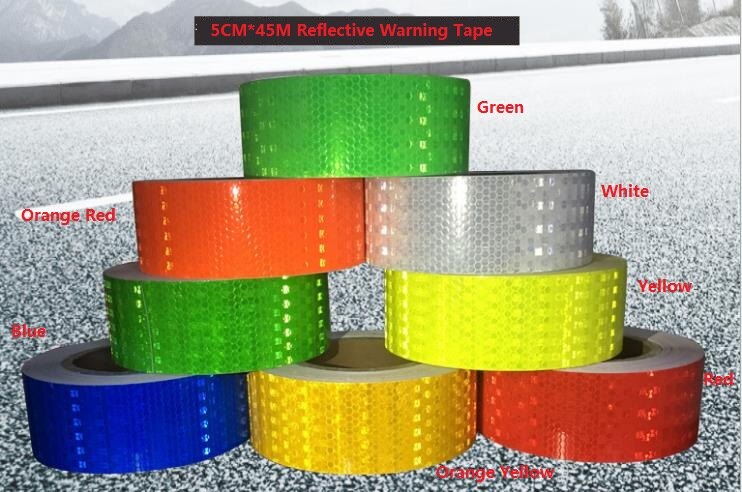 5CM*45M Self-Adhesive PVC Reflective Flashing Warn... – Grandado