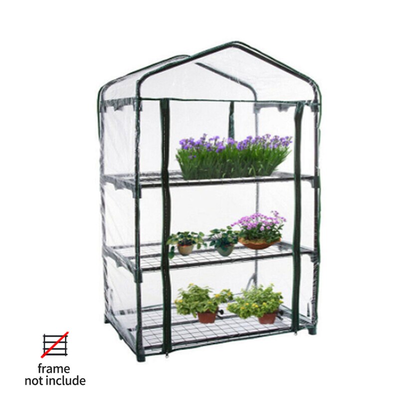 3/4 Layers PVC Cover Green Household Plants Greenh... – Grandado