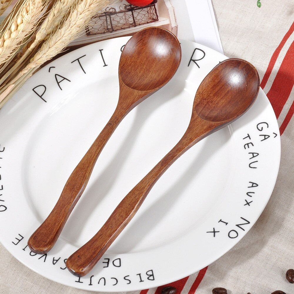 Long Spoons Wooden Korean Style 10.9 inches 100% N... – Grandado