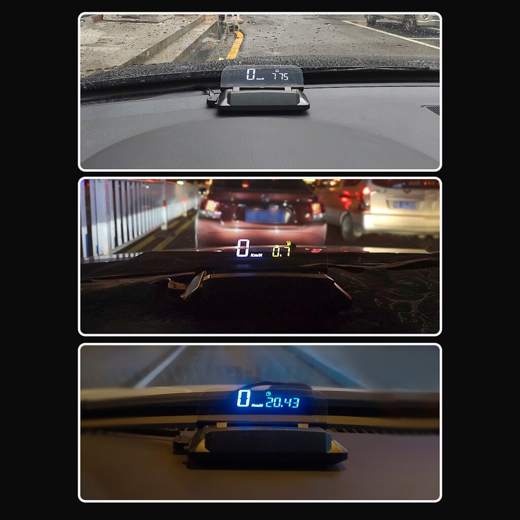 Universal 5in Car Head UP Display Speedometer HUD ... – Vicedeal