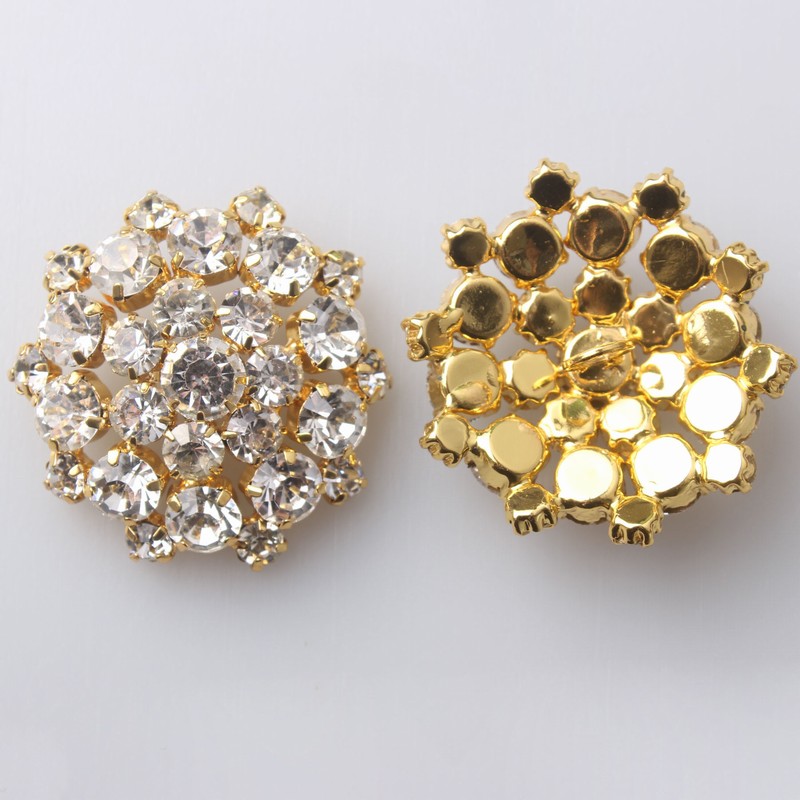 37mm 1 1/2" Big size Shank Rhinestone Embellishmen... – Vicedeal