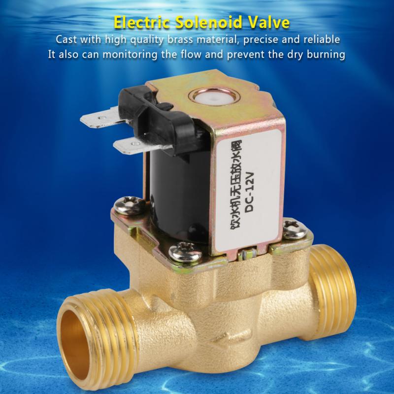 NC Electric Solenoid Valve Magnetic DC 12V Brass W... – Grandado