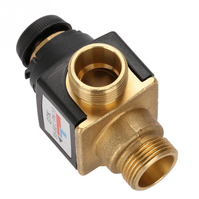 1 Pcs 3 Way External Thread Brass Thermostatic Mix... – Grandado
