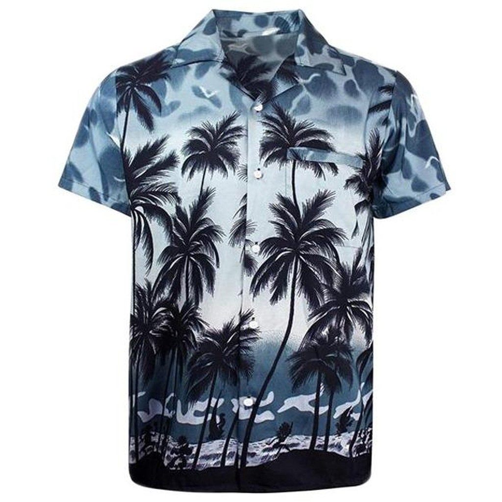 Mode Mannen Korte Mouw Hawaiian Shirt Sneldrogende... – Grandado