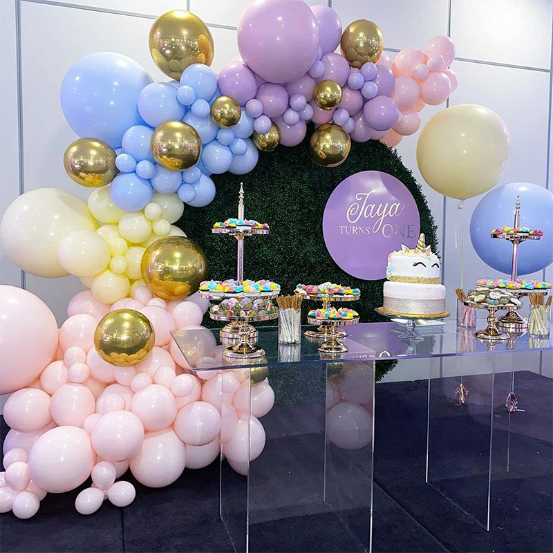 Arco de globos Macaron, globo de arco iris, globo ... – Grandado