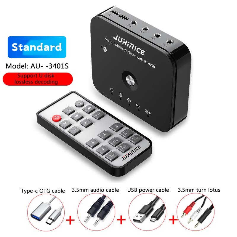 Bluetooth 5.0 Audio-ontvanger Switcher U Disk Rca ... – Vicedeal