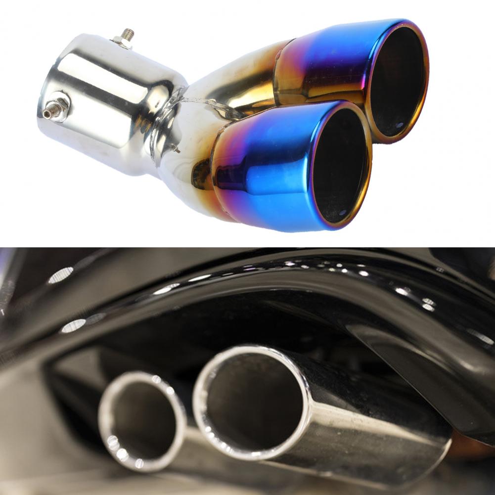 Double Outlet Hard 70MM Bent Exhaust Tip Tail Thro... – Grandado
