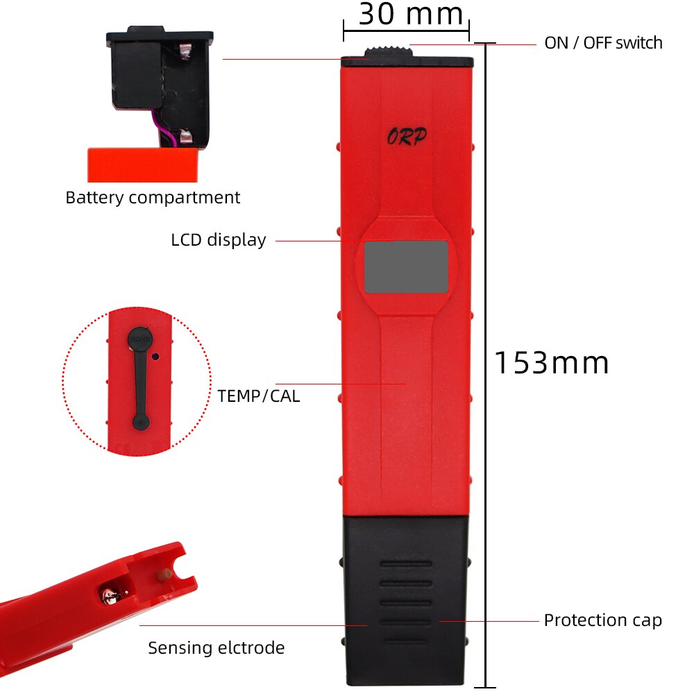Digital Pen Type Orp Tester Meter Water Mv Meter Grandado