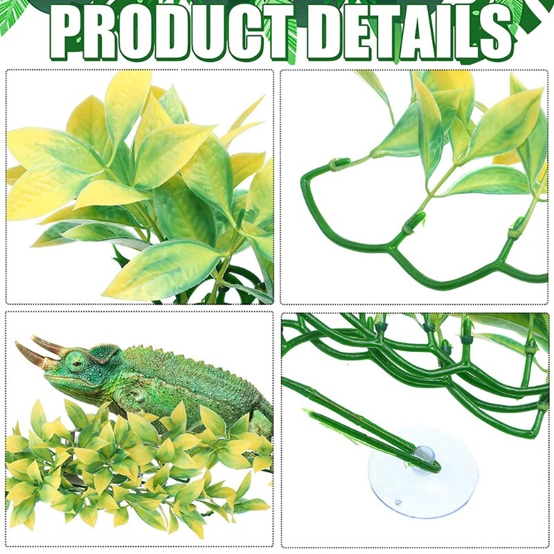 Terrario de plástico Flexible de vides de jungla, ... – Grandado