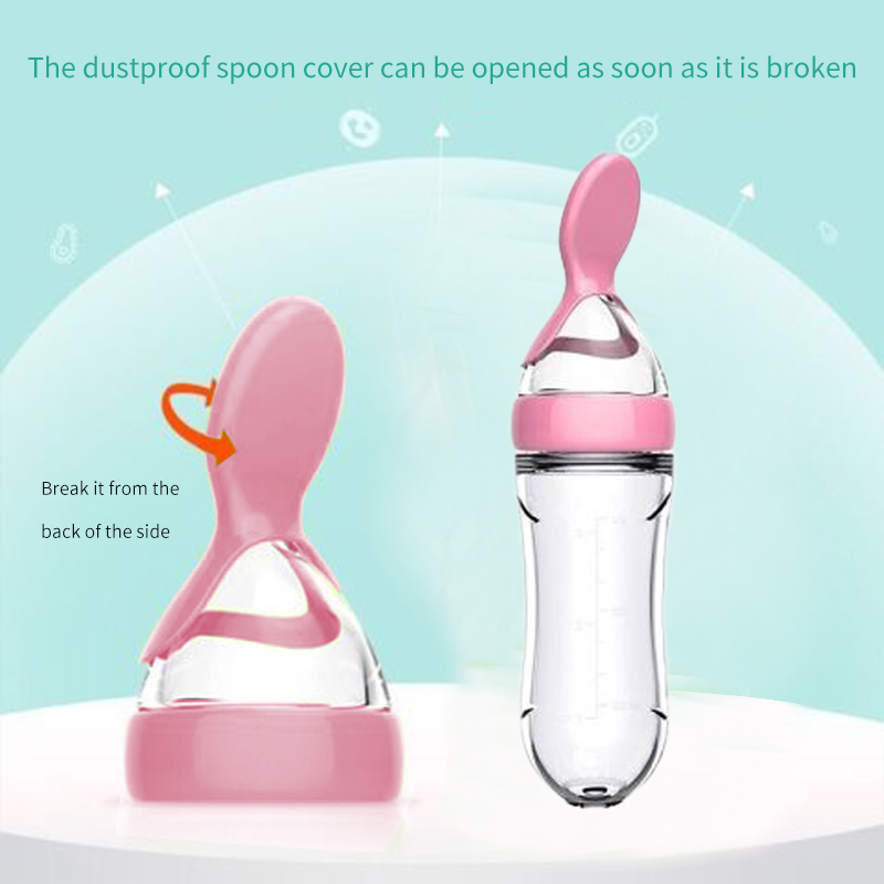 Daddy Baby Rice Cereal Bottle Baby Training Silico... – Grandado