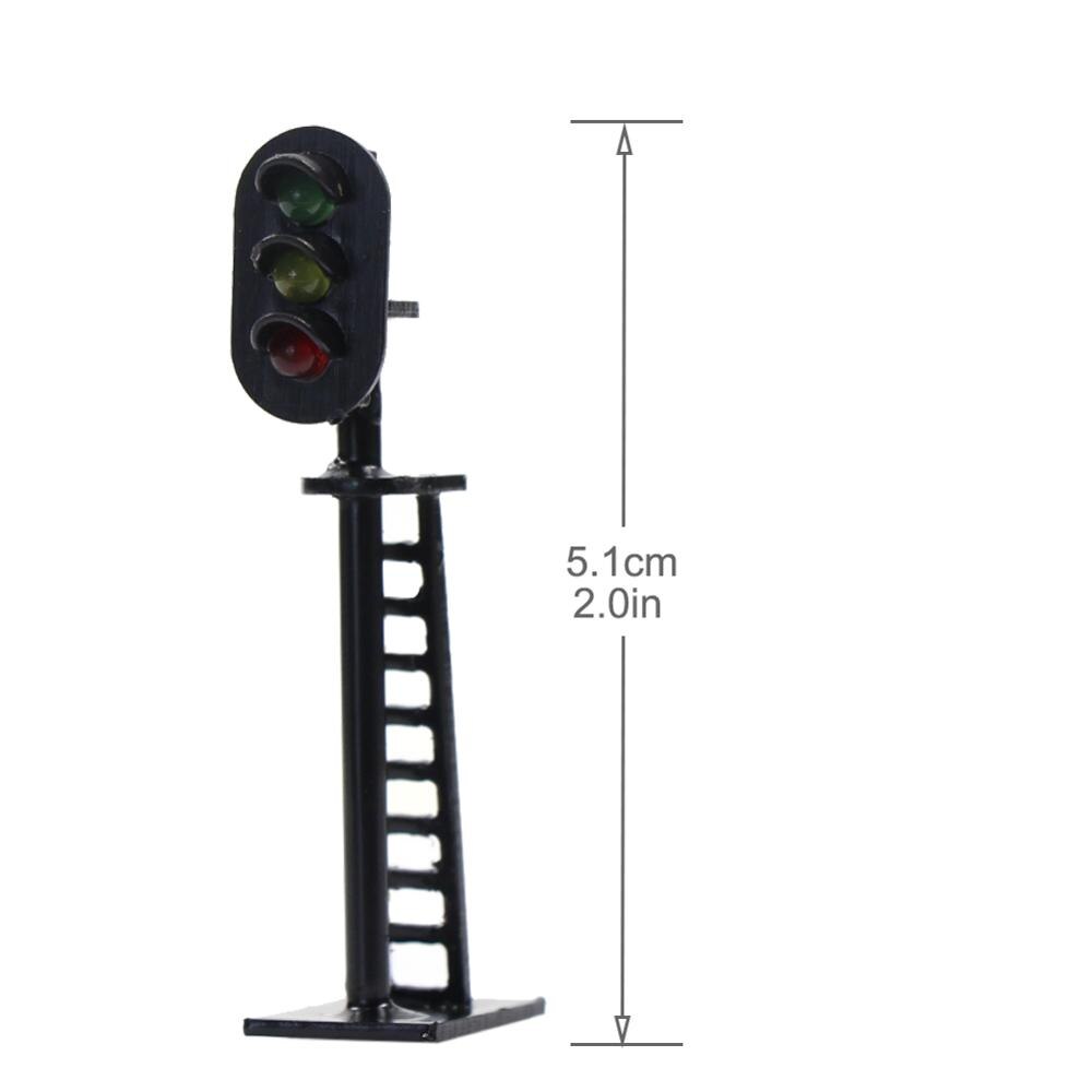 JTD06 5pcs Model Railway 3-Light 1:160 Block Signa... – Grandado