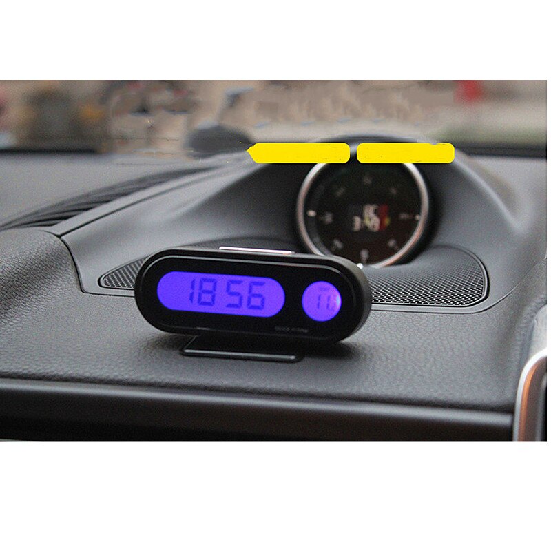 Portable 2 In 1 Car Digital Temperature Clock Disp... – Grandado